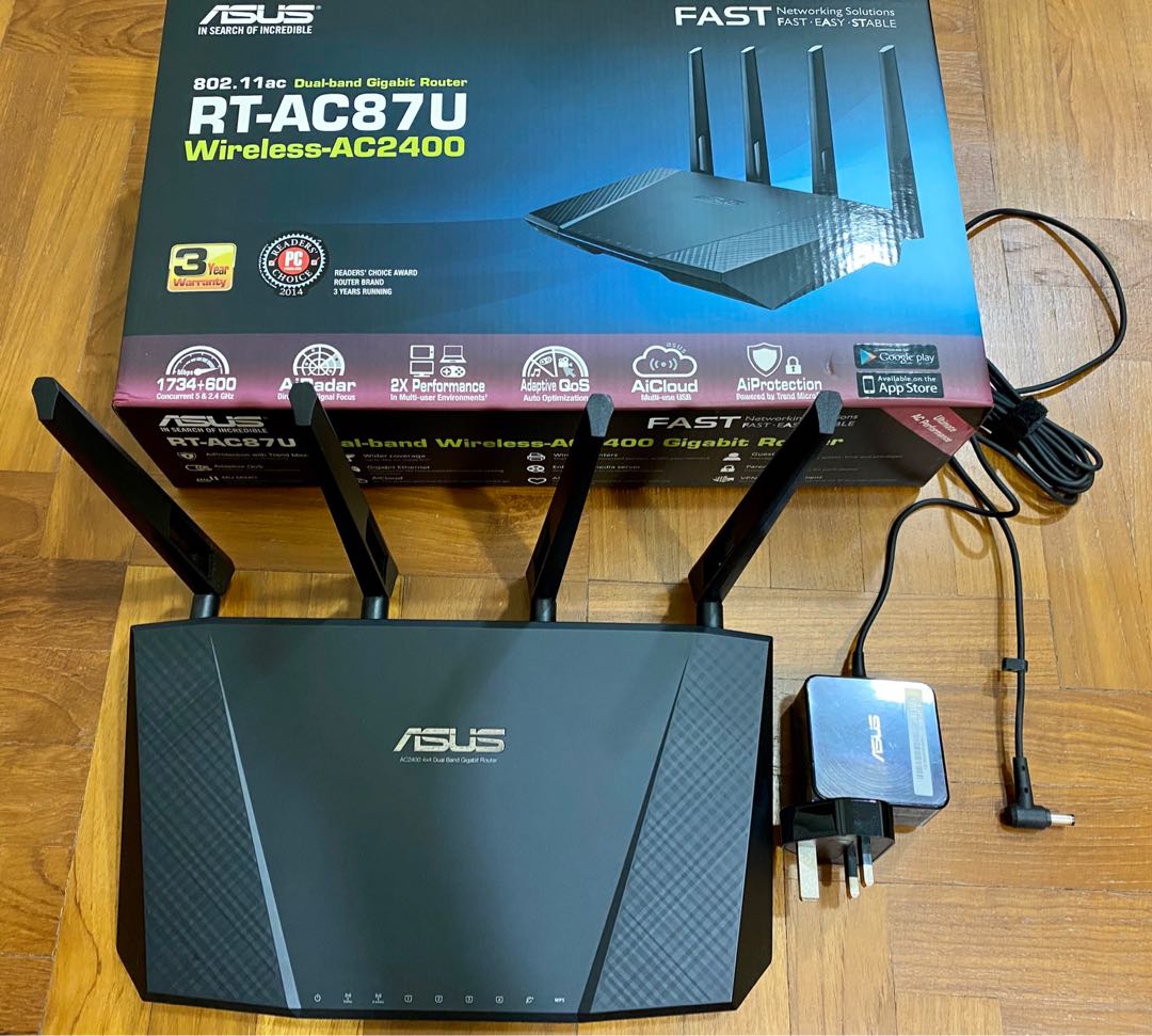 Asus RT-AC87U Router, Computers & Tech, Parts & Accessories, Networking ...
