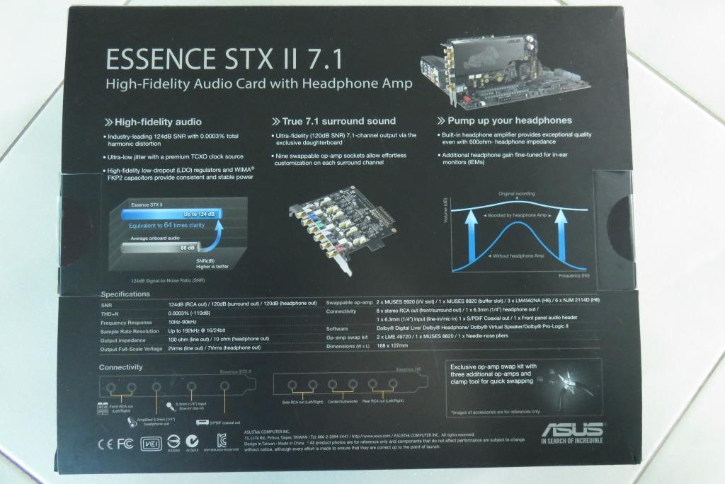 Asus Xonar Essence STX II 7.1 PCI-E audio card [with FREE Gift and ...