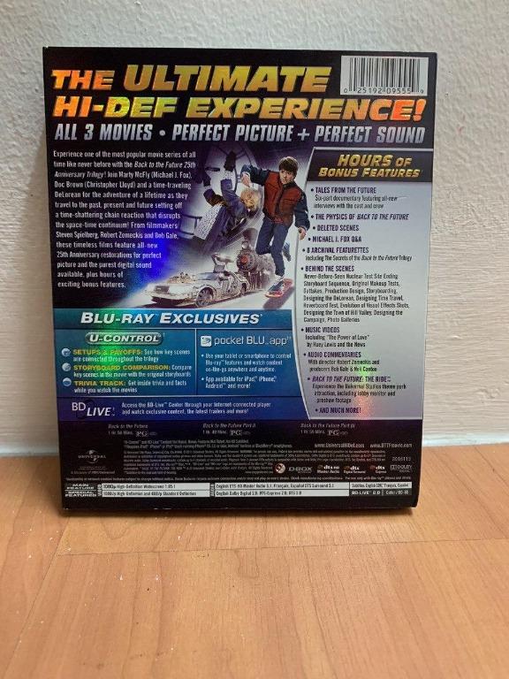 (3-in-1) Back to The Future 25 Anniversary Trilogy BTTF Collection Set ...