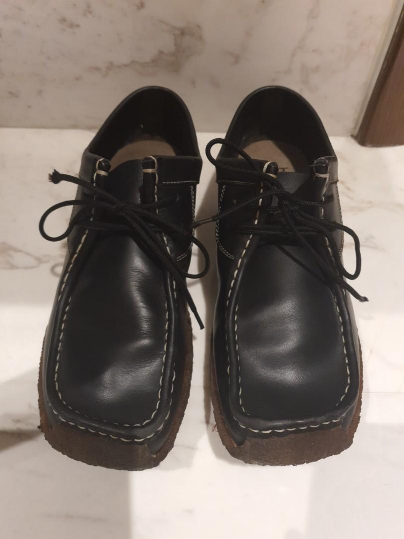 Beetle Bug Shoes in Black Leather, Fesyen Pria, Sepatu , Sepatu Formal ...