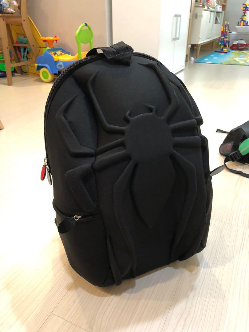 Full Black Spiderman backpack, Men's Fashion, Bags, Backpacks on Carousell