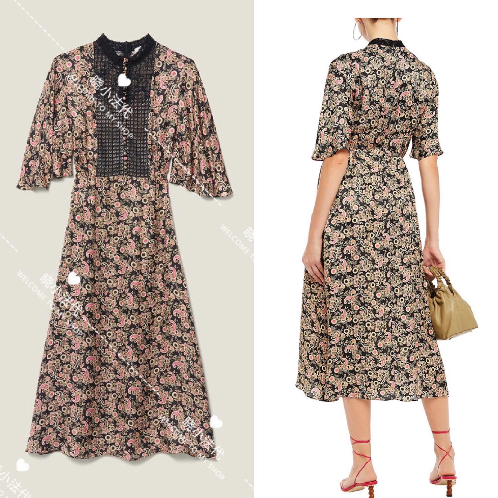 BN Authentic Sandro Daina Jacquard Midi Dress, Women's Fashion, Dresses ...