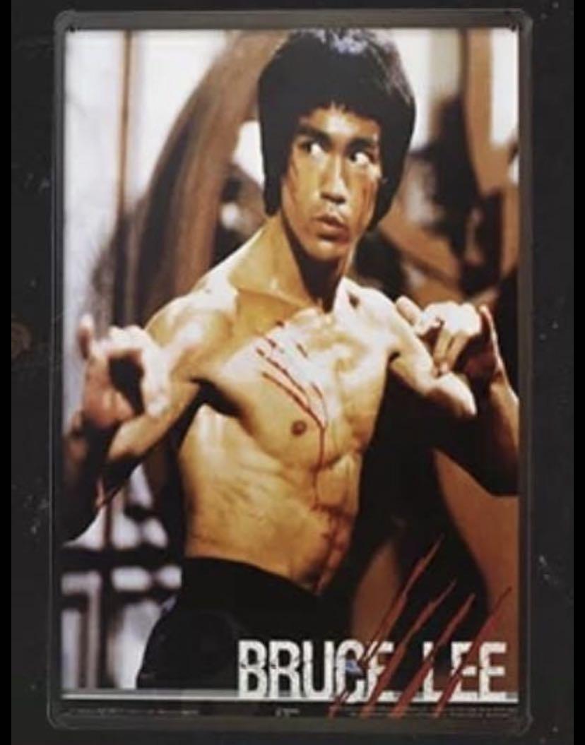 MMA Bruce Lee King of Kung Fu vintage classic movie metal sign, Hobbies ...