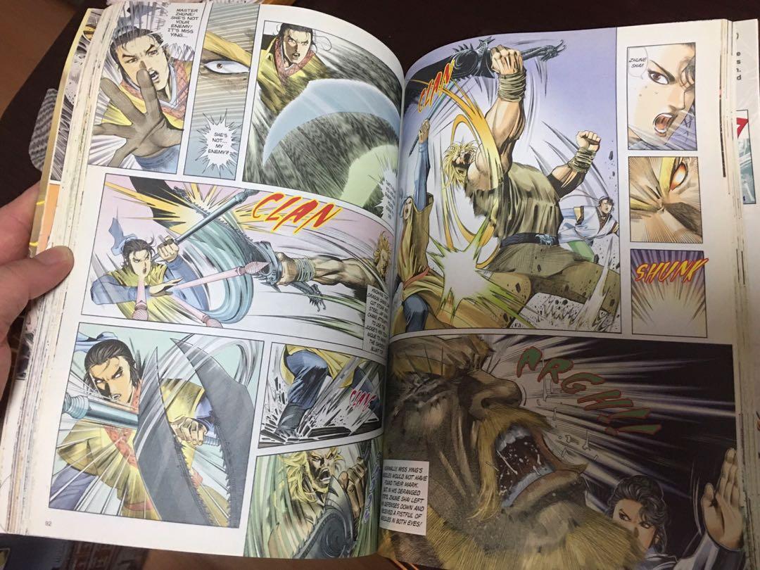 Comics:heaven sword & dragon Sabre(1-8), 倚天屠龍記漫畫英文本(一至八集), 興趣及遊戲, 書本 ...