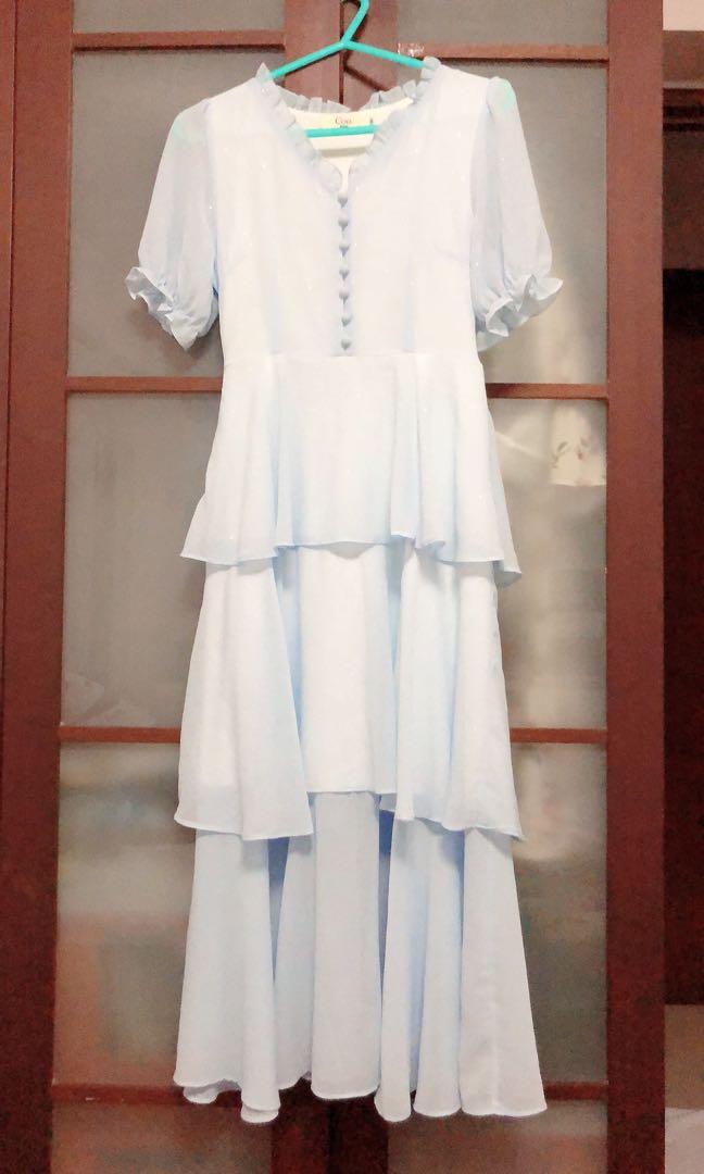 Coo Seoul Layered Cake Dress, Women's Fashion, Dresses & Sets, Dresses ...