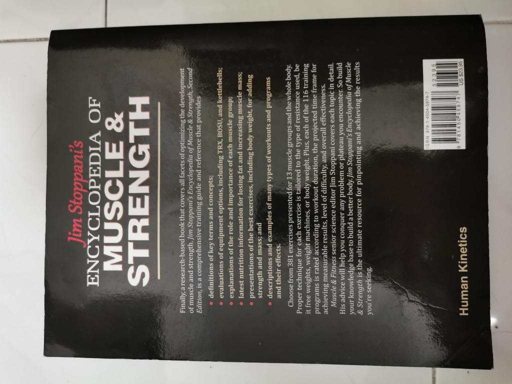 ENCYCLOPEDIA MUSCLE & STRENGTH BY JIM STOPPANI'S, Hobbies & Toys, Books ...