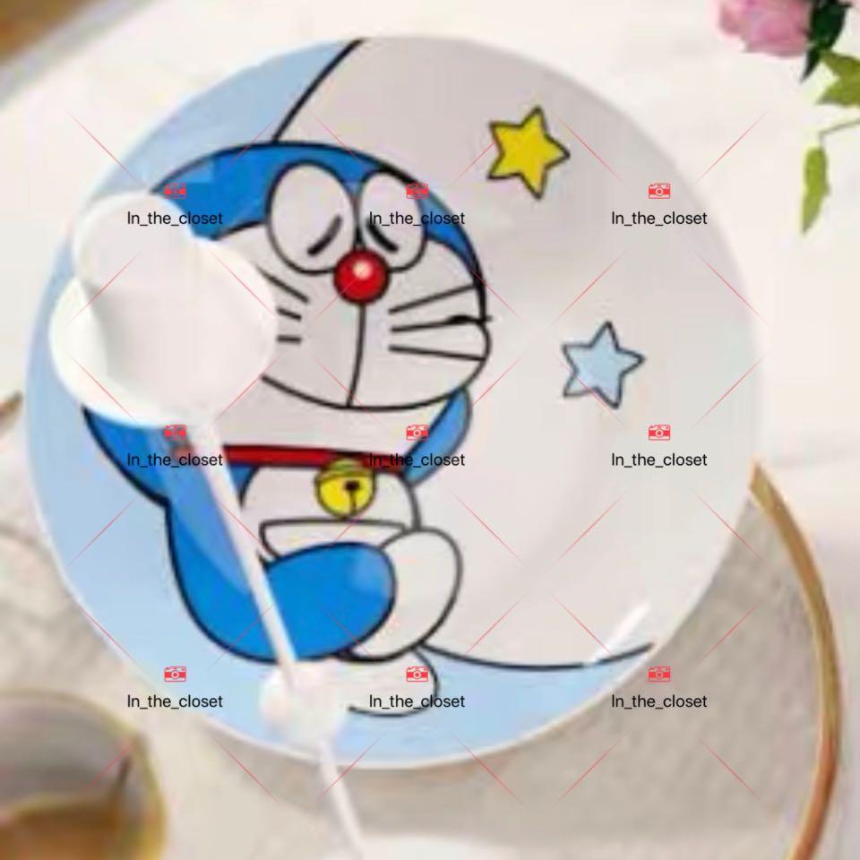 Doraemon Ceramic Plate, Furniture & Home Living, Kitchenware ...