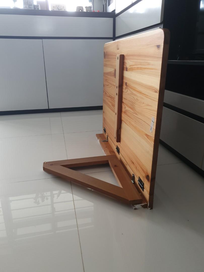 IKEA NORBO Wall-mounted drop-leaf table, Furniture & Home Living ...
