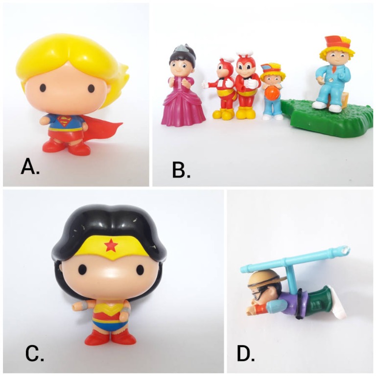 Jollibee Jolly Kiddie Meal Collectible toy Wonder Woman Super Girl yum ...