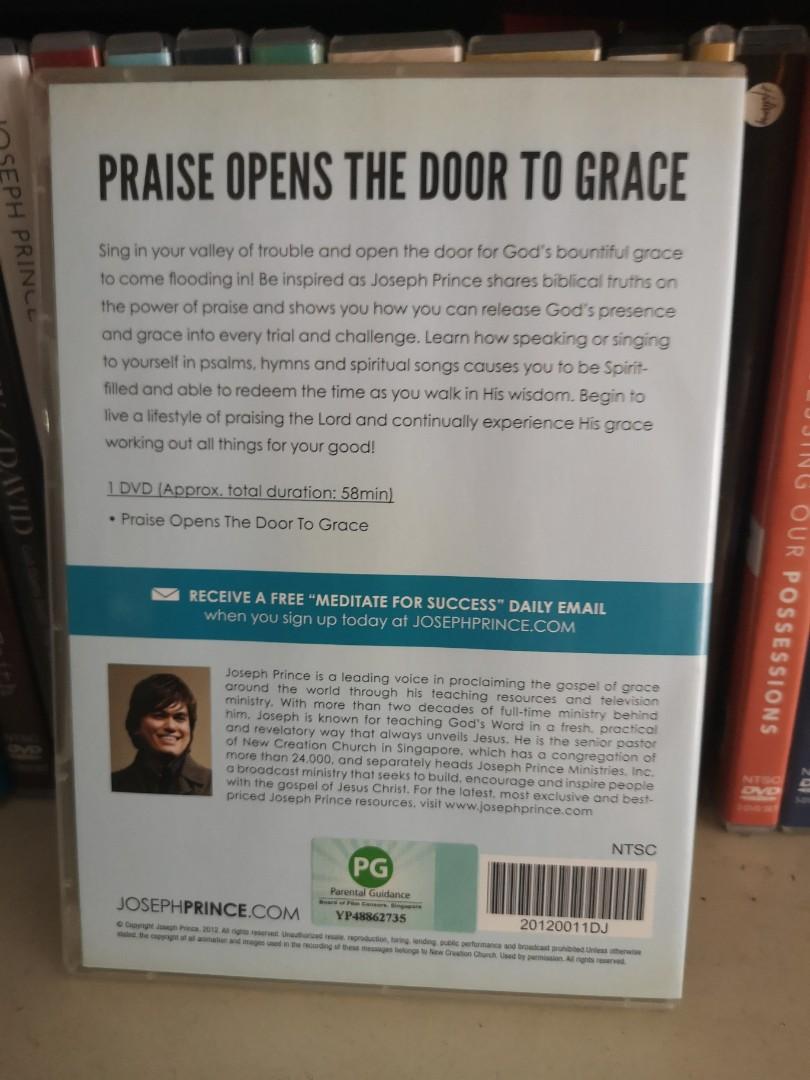 Joseph Prince DVD Sermon Praise Opens The Door to Grace, Hobbies & Toys ...