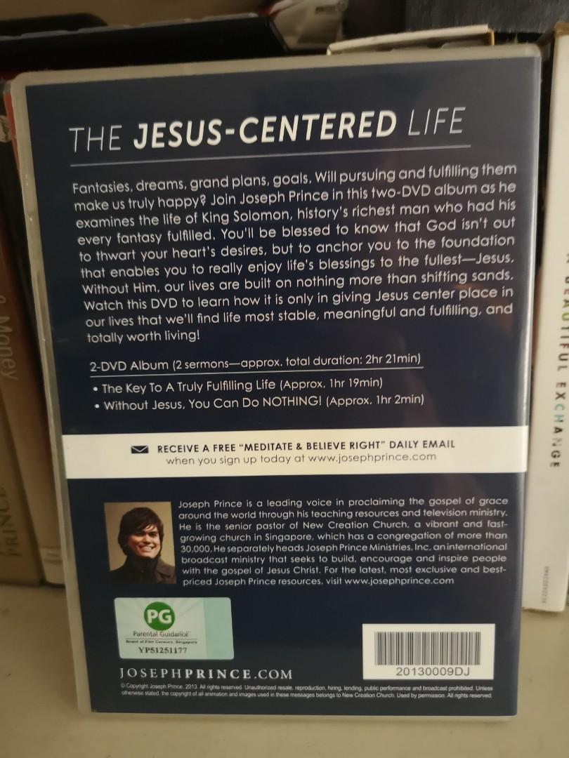 Joseph Prince Sermon DVD The Jesus Centered Life, Hobbies & Toys, Music ...