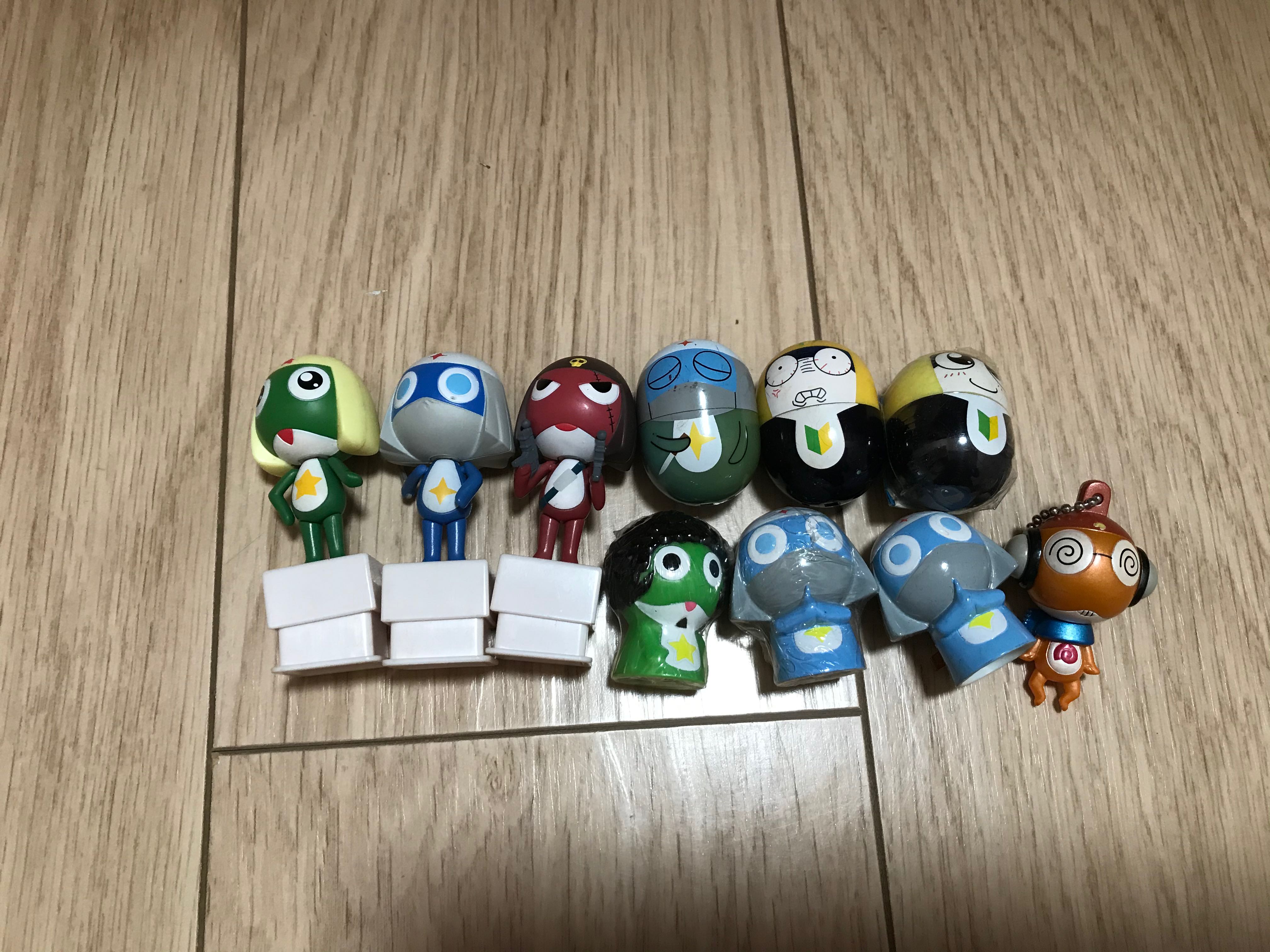 絕版Keroro軍曹Tamama Dororo Kululu geroro 玩具模型 手指公仔 跳豆 公仔 吊飾鎖匙扣, 興趣及遊戲, 玩具 ...