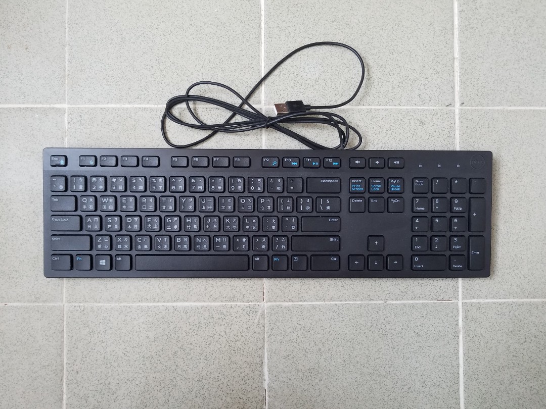Dell thin keyboard 超薄原廠鍵盤 只作後備 基本上冇咩點用過, 電腦＆科技, 電腦周邊及配件, 電腦鍵盤及相關產品 ...