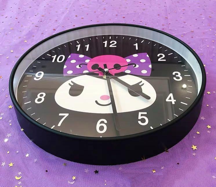 Kuromi Wall Clock, Furniture, Home Decor, Others on Carousell