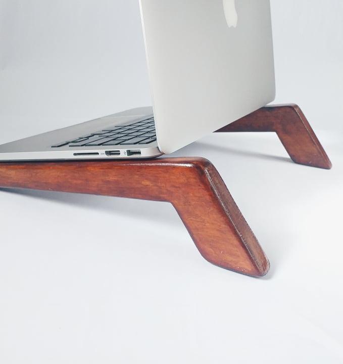 Laptop Riser / Wooden Laptop Stand / Laptop Holder / Ergonomic Laptop ...