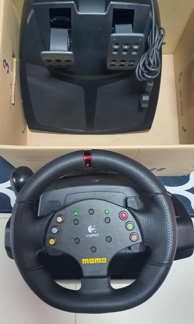 Logitech Momo Racing Force Feedback Wheel - PC, Video Gaming, Video ...
