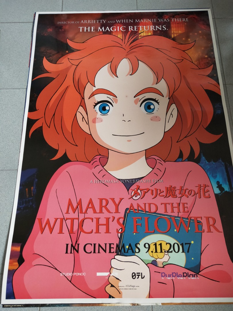 mary and the witch flower movie poster original, Hobbies & Toys, Books ...