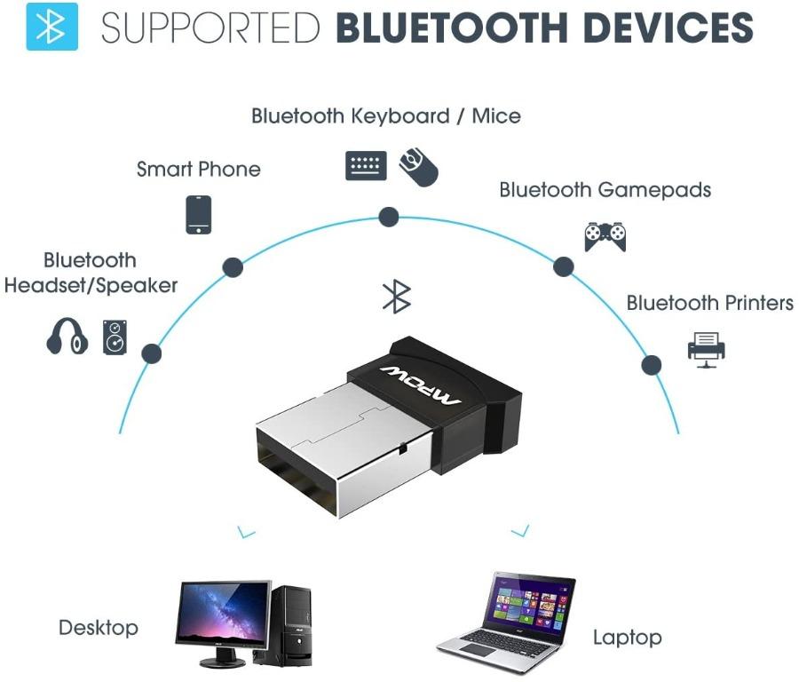 Mpow Bluetooth 4.0 USB Dongle Adapter, Computers & Tech, Parts ...