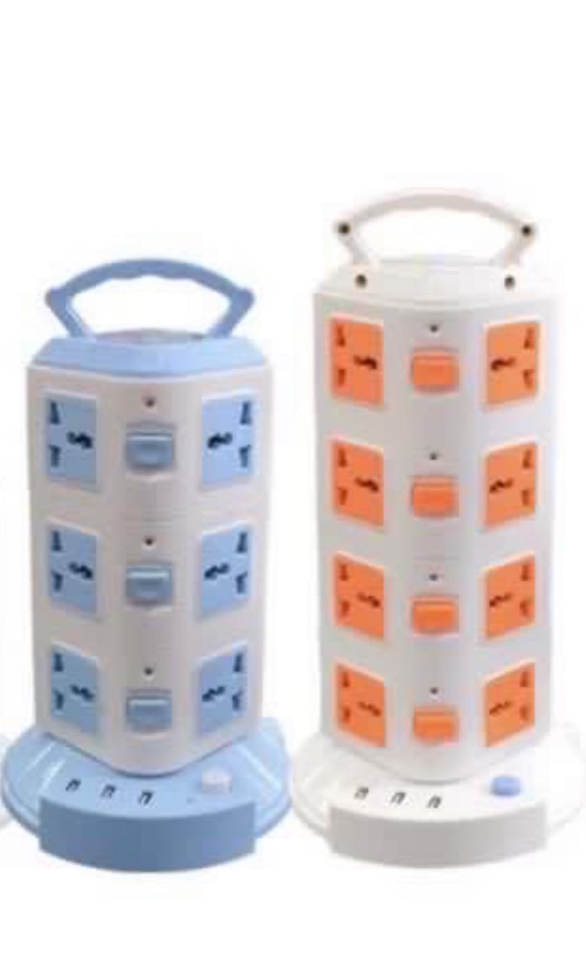 Multi Plug Vertical Socket Tower Extension, TV & Home Appliances ...