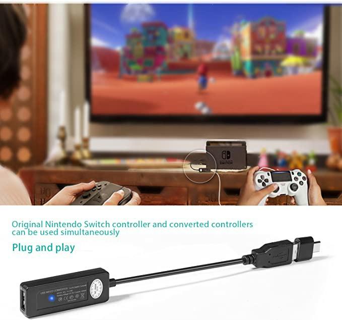 Nintendo Switch Controller Converter Adaptor and USB to Type C OTG ...