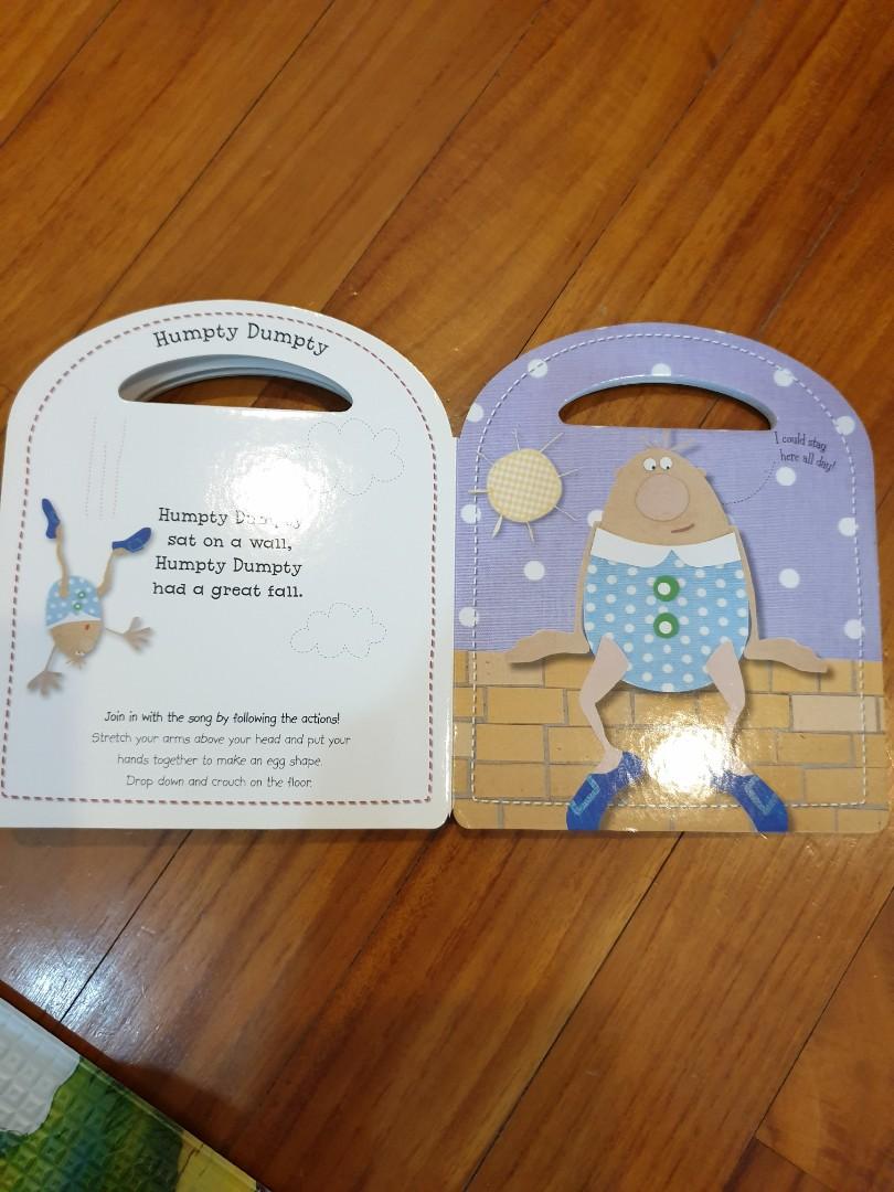 Nursery Rhymes carry and sing along book and CD, Books & Stationery ...