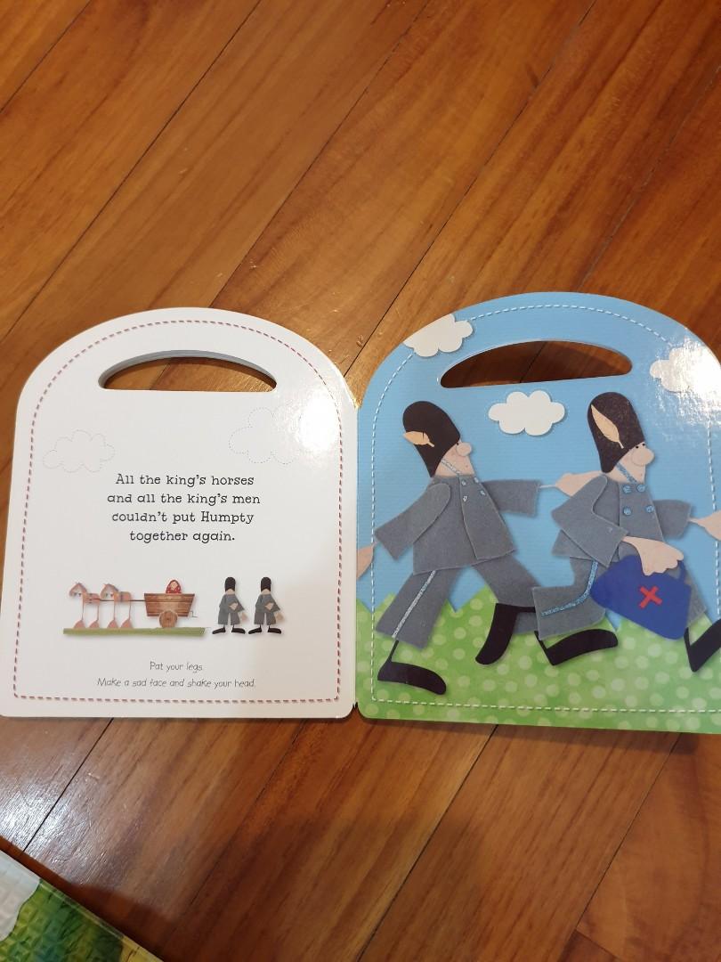 Nursery Rhymes carry and sing along book and CD, Books & Stationery ...