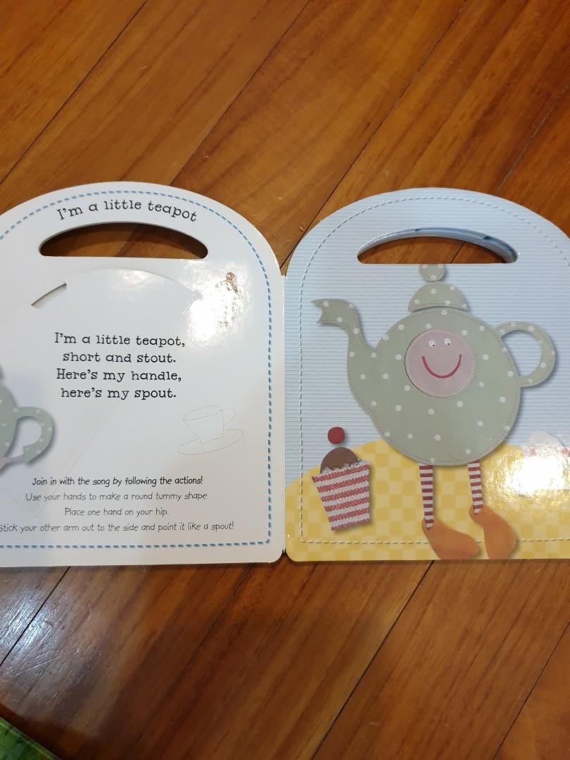 Nursery Rhymes carry and sing along book and CD, Books & Stationery ...