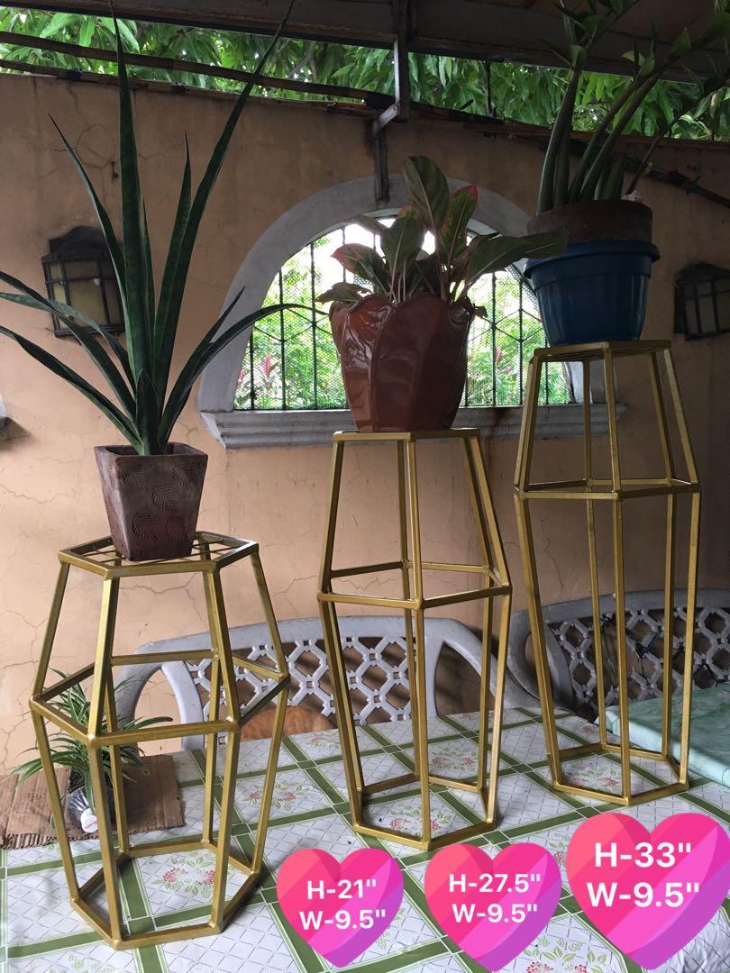 Octagon plant stand, Furniture & Home Living, Home Improvement ...