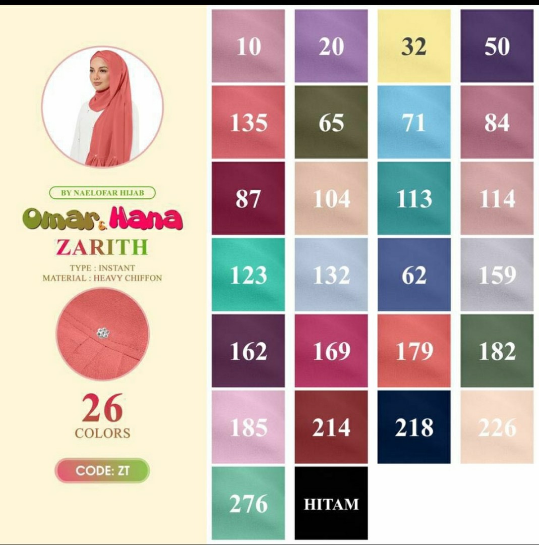 Omar & Hana Zarith Collection Semi-Instant, Women's Fashion, Dresses ...