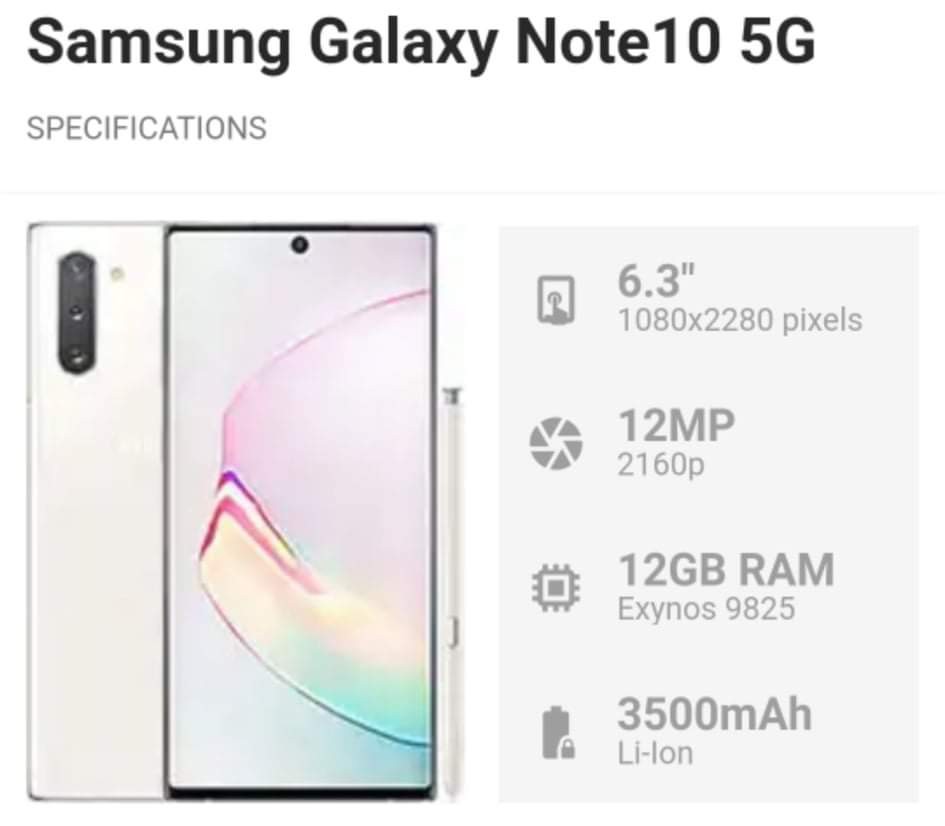 SAMSUNG NOTE 5G 256GB/12GB, Mobile Phones & Gadgets, Mobile Phones ...