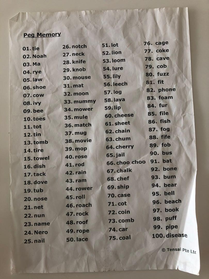 Shichida peg memory children mimo linking memory , Hobbies & Toys ...