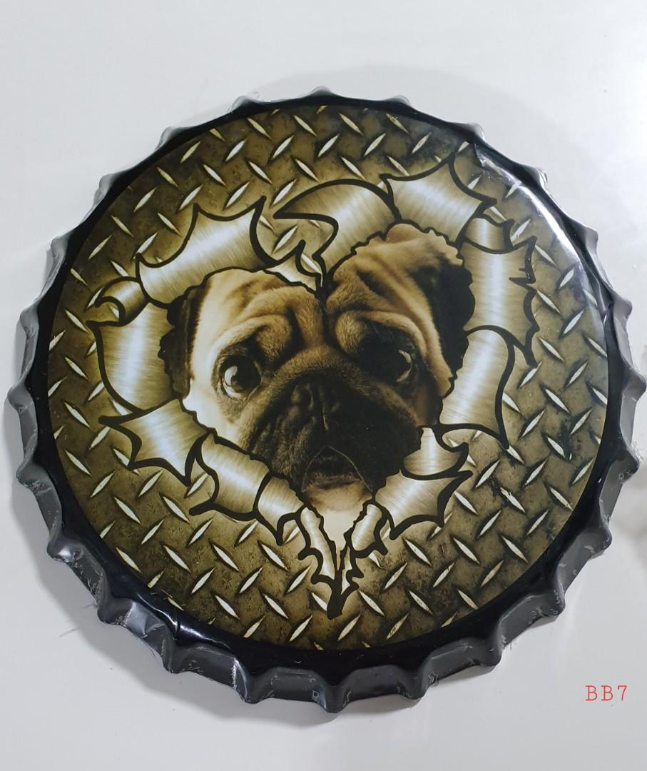 Signage metal bottle cap wall art decor, Furniture & Home Living, Home ...