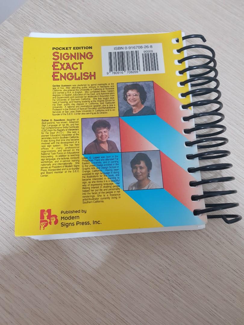 Signing Exact English Pocket Edition, Computers & Tech, Office ...