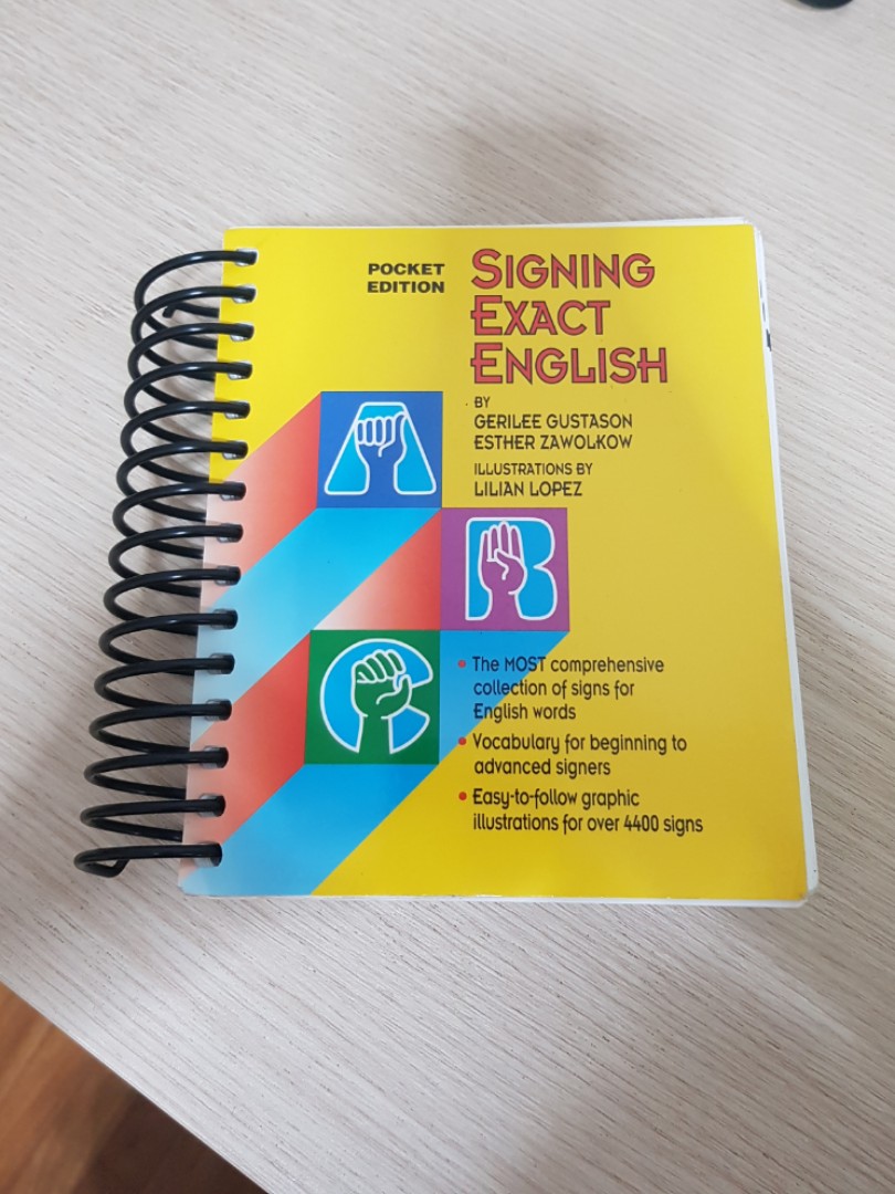 Signing Exact English Pocket Edition, Computers & Tech, Office ...