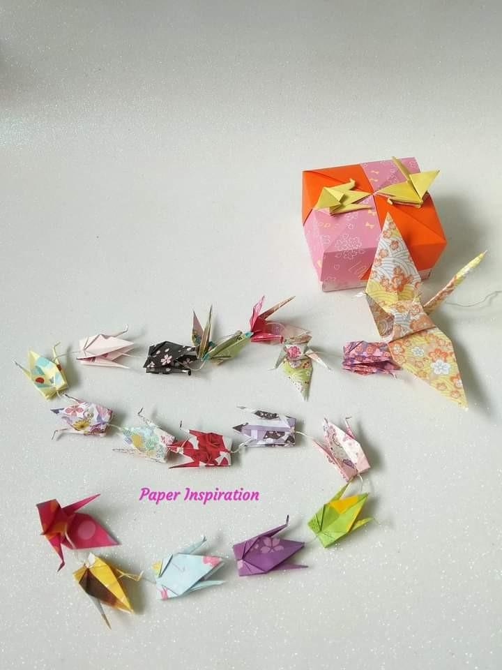 String of origami cranes gift set, Hobbies & Toys, Stationery & Craft ...
