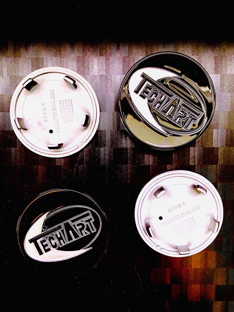 TechArt Rim/Wheel Caps X 4, Car Accessories, Tyres & Rims on Carousell