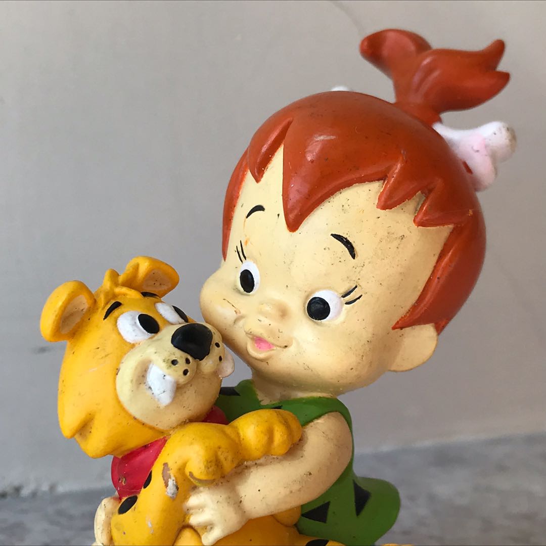 清走舊玩具：絕版聰明笨伯《The Flintstones》既女兒(Roxy Rubble), 興趣及遊戲, 玩具 & 遊戲類 - Carousell