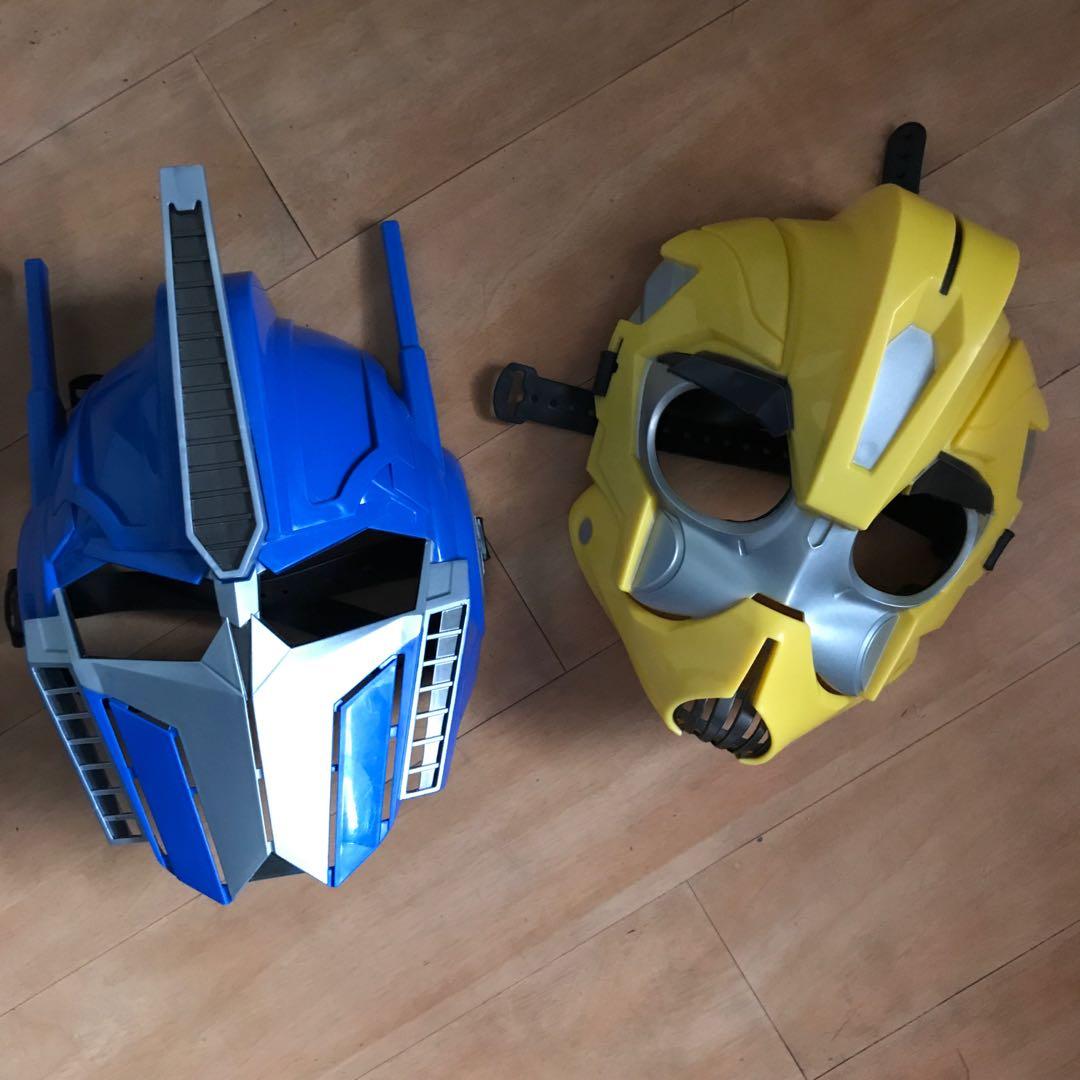 Transformers Optimus Prime and Bumblebee Masks for Kids, Hobbies & Toys ...