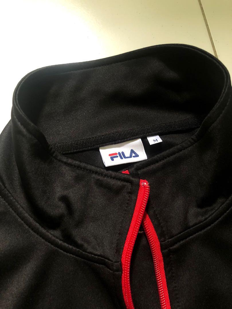 Black FILA Reflective Jacket, Men's Fashion, Coats, Jackets and ...