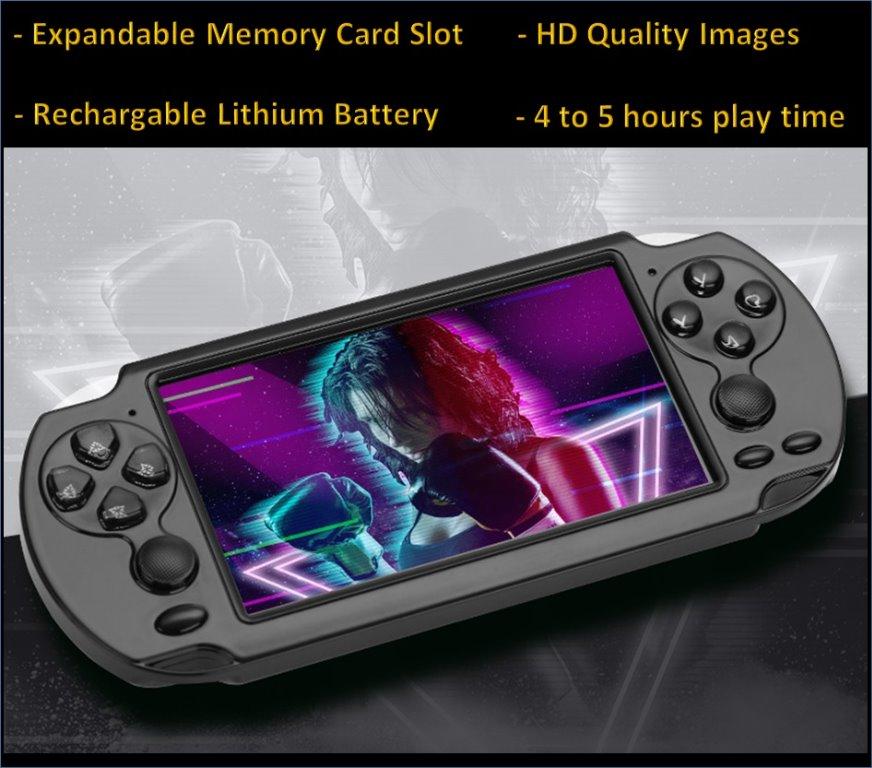 X9-S Handheld 8GB Retro Game Console 5-inch 10000 Built-in Games, Toys ...