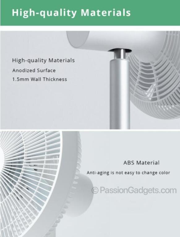 Xiaomi Smartmi Fan 3 Cordless Wireless App Control Bulti in Battery ...