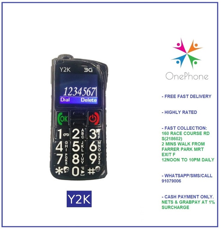 Y2K 3G Senior Phone, Mobile Phones & Gadgets, Mobile Phones, Android ...