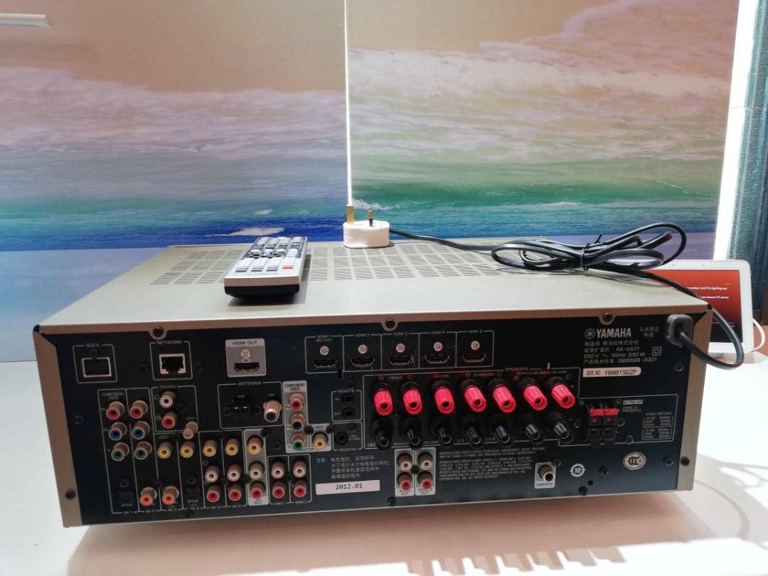 Yamaha AV receiver RX-V671, Audio, Soundbars, Speakers & Amplifiers on ...