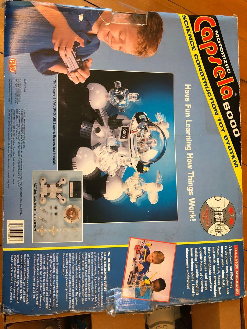 Capsela 6000 Science Construction Toy System 懷舊機械人, 興趣及遊戲, 玩具 & 遊戲類 ...