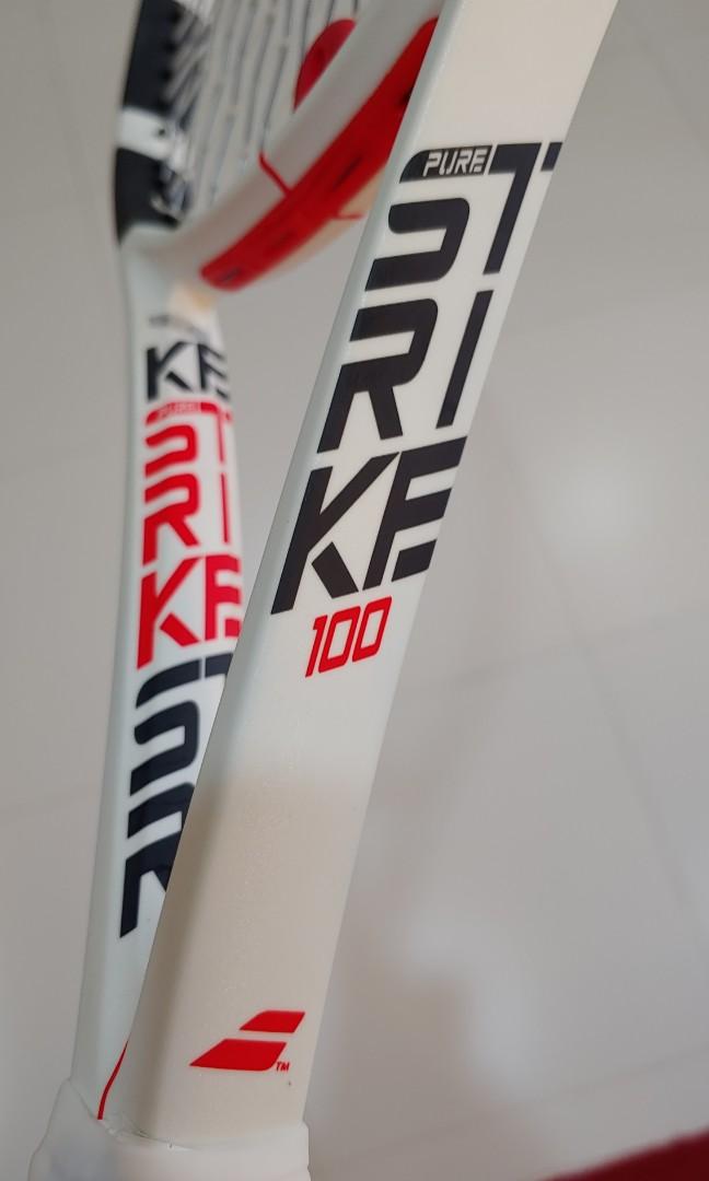 Babolat Pure Strike 100 3rd Gen Tennis, Sports Equipment, Sports ...