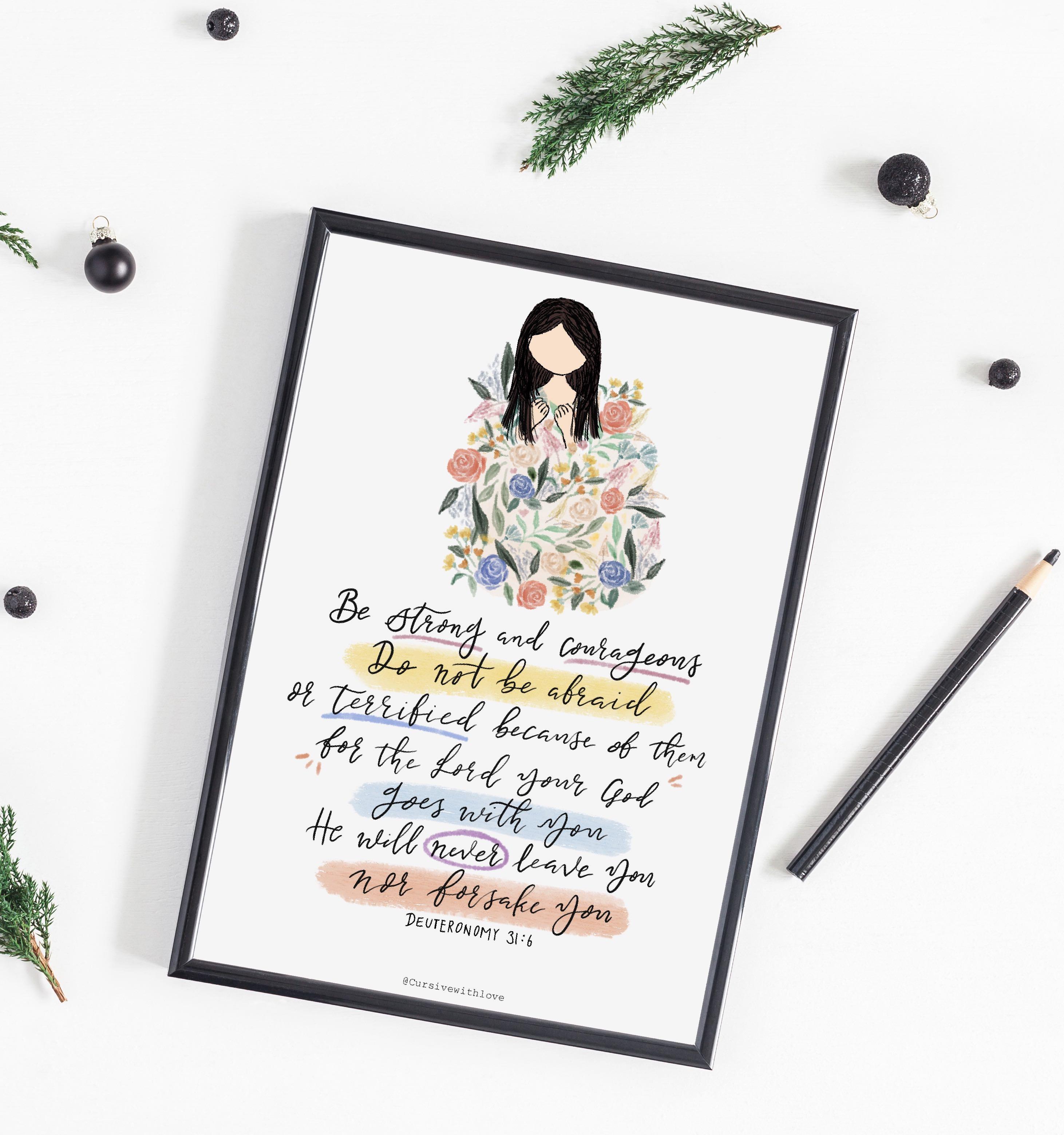 Christian Calligraphy prints, Hobbies & Toys, Stationery & Craft, Art ...