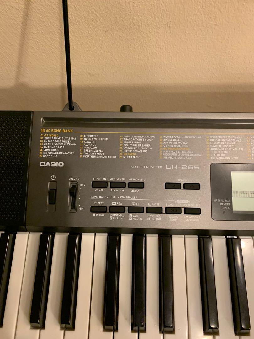 Casio keyboard LK-265, Hobbies & Toys, Music & Media, Musical Instruments on Carousell