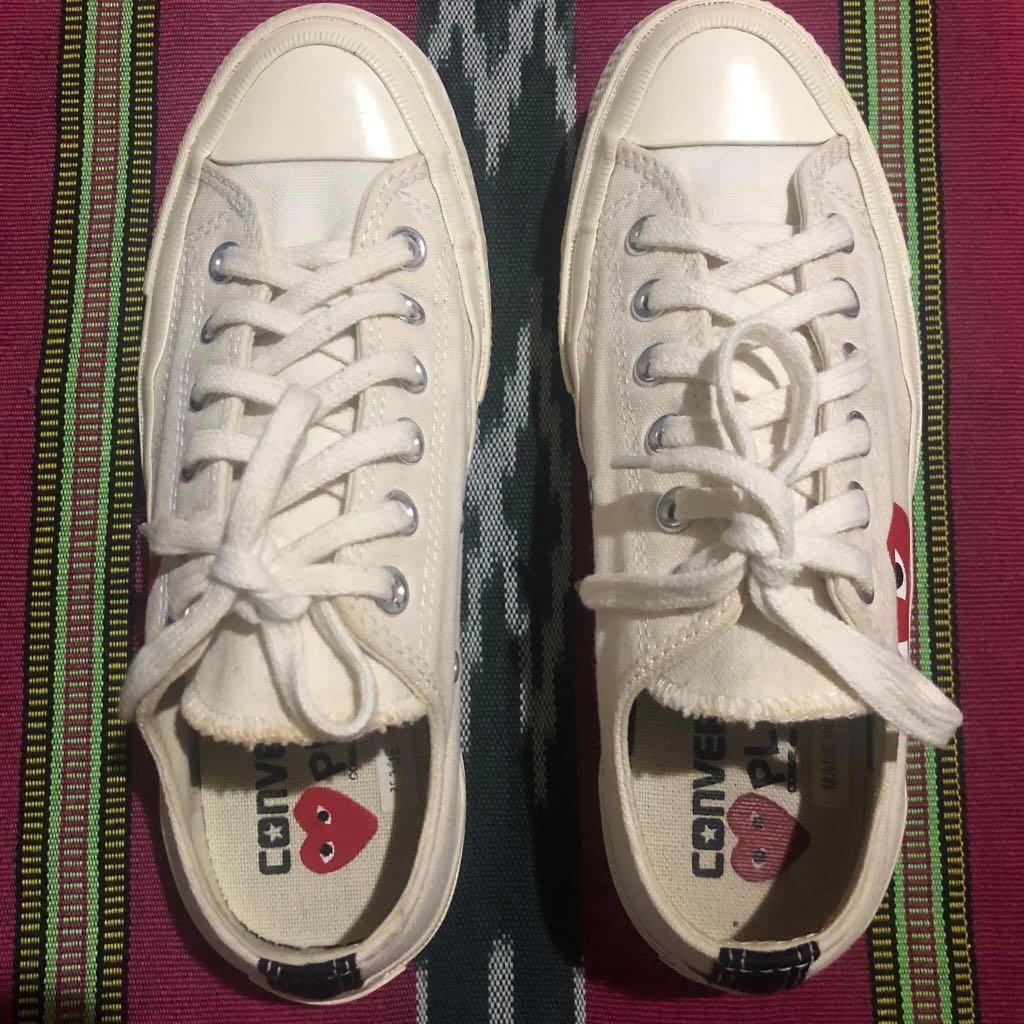 CDG Play X Converse Chuck 70 Low Bright Pink, Women's Fashion, Footwear ...