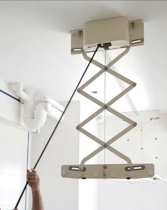 Ceiling retractable clothes rack, Furniture & Home Living, Bathroom ...