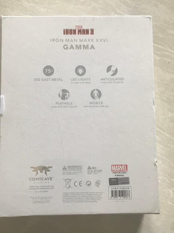 Comicave Studios Marvel Iron Man Mark XXVI (26) Gamma Collectible ...